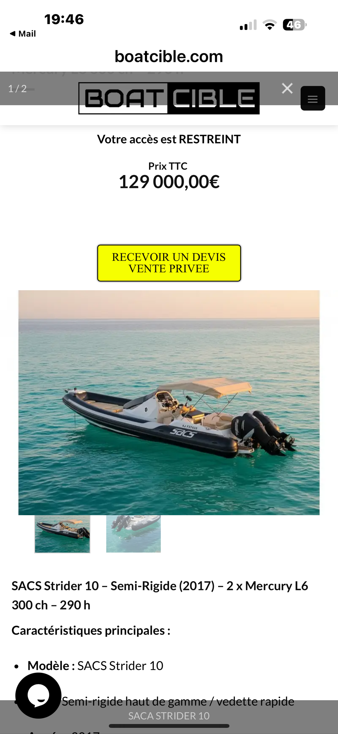 Strider 10 / Sacs occasion 2017 à vendre | Annonces Bateaux.com